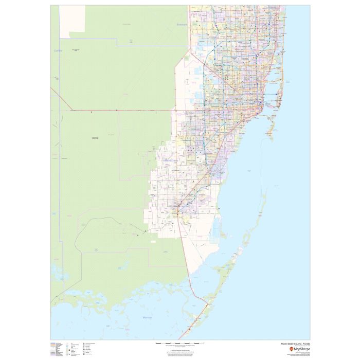 Miami Dade County Fl Zip Codes Map Broward Zip Code Map, Florida