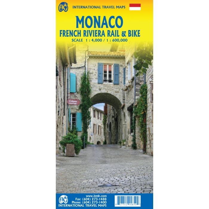 Monaco · French Riviera Rail & Bike | ITMB Travel Reference Map | 1: ...