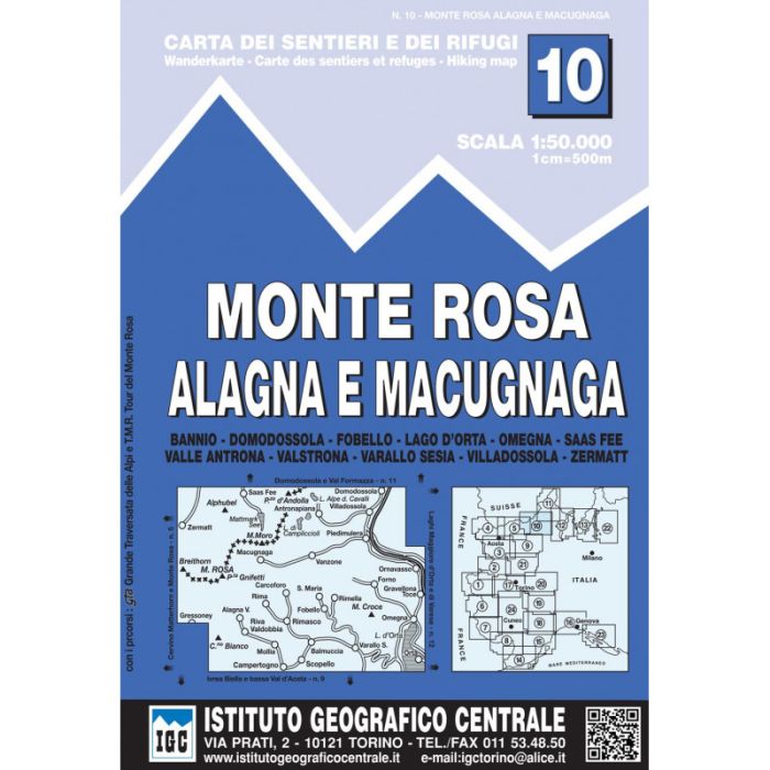 Monte Rosa · Alagna · Macugnaga, Italy [10] Istituto Geografico ...