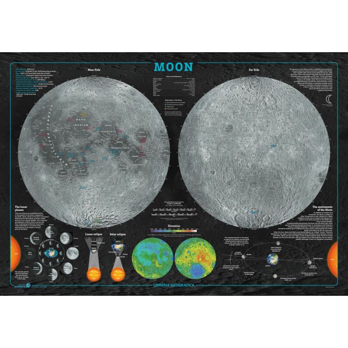 Moon Wall Map | Stanfords