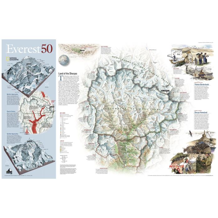 Maps Mount Everest MapCarte 325/365: Mount Everest Expedition By Major