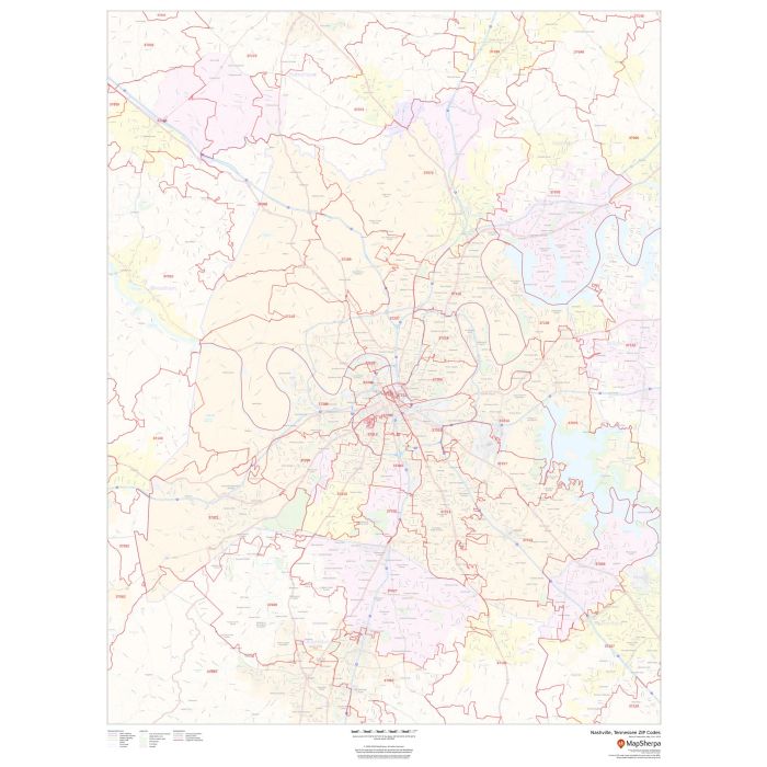 Nashville, Tennessee ZIP Codes | Stanfords