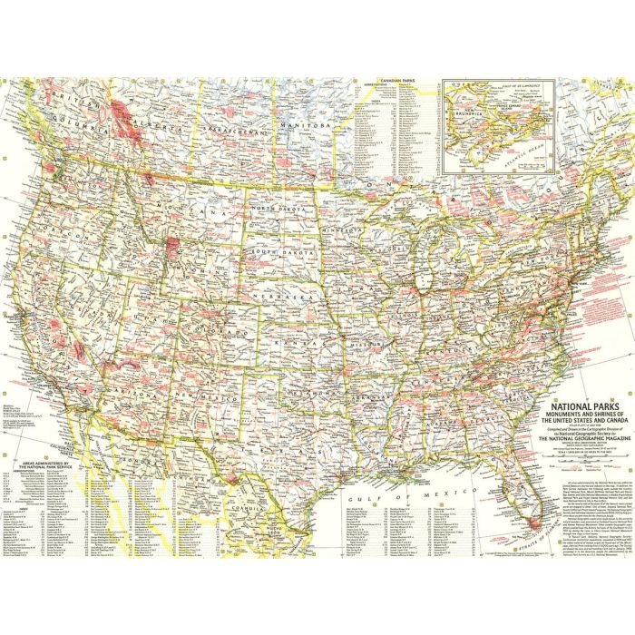 National Parks - Published 1958 | Stanfords