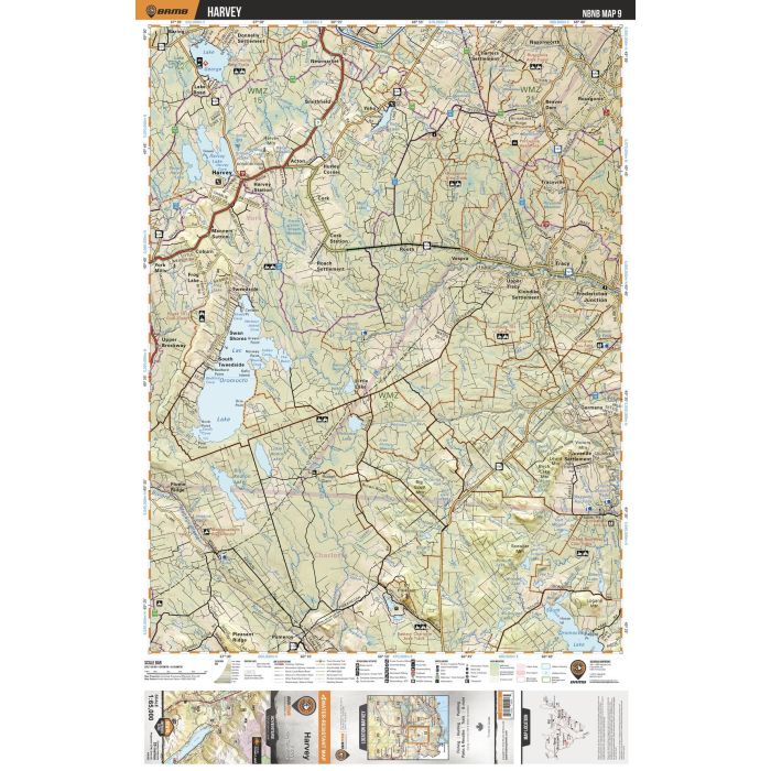 NBNB09 Harvey - New Brunswick Topo | Stanfords