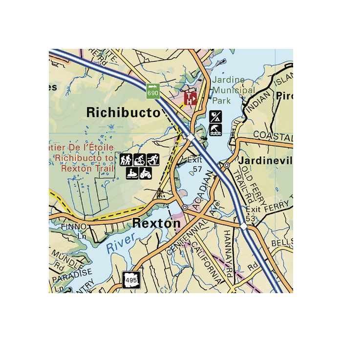 NBNB33 Richibucto - New Brunswick Topo | Stanfords