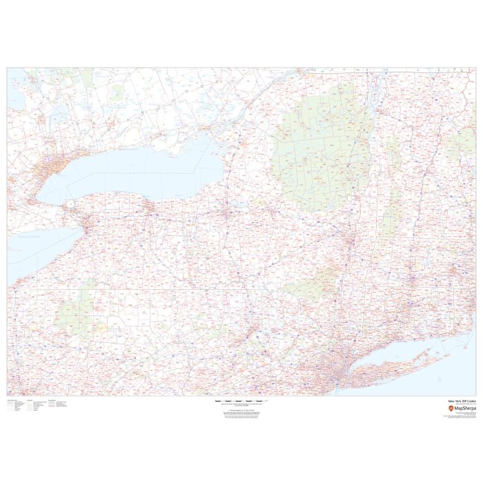 New York ZIP Code Map | Stanfords