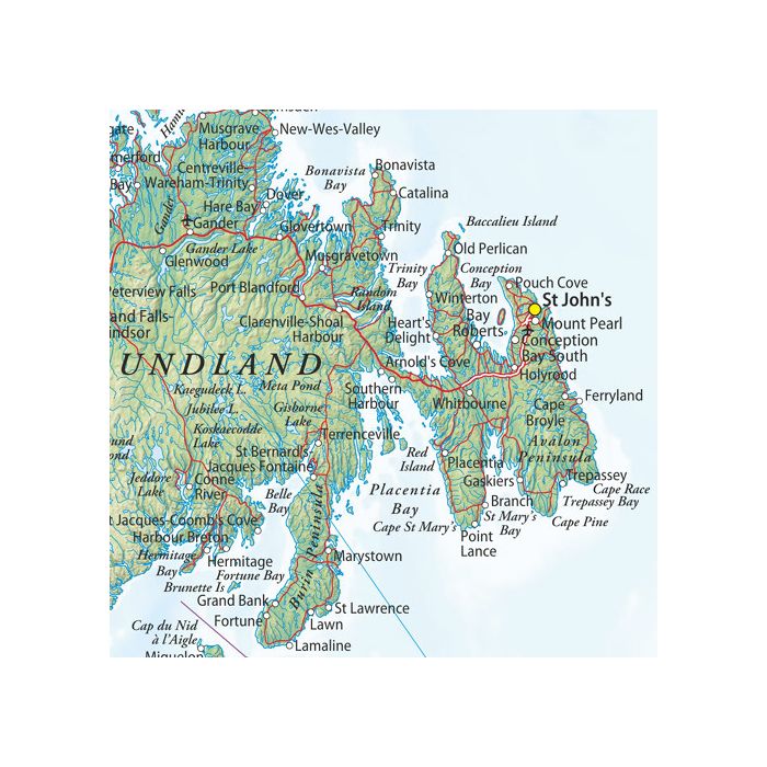Nfld Map Snapshot, Canada: Newfoundland