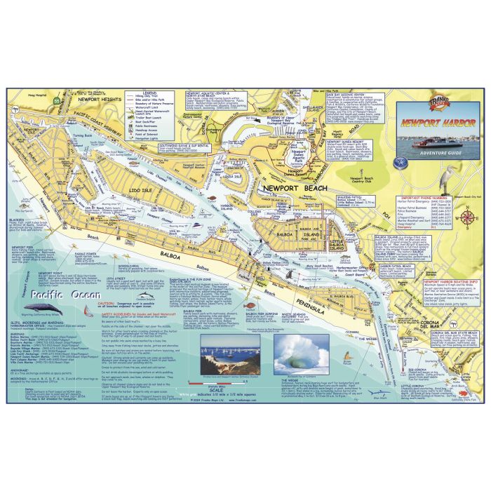 Newport California Map Newport Beach Wooden Map Art | Topographic 3D