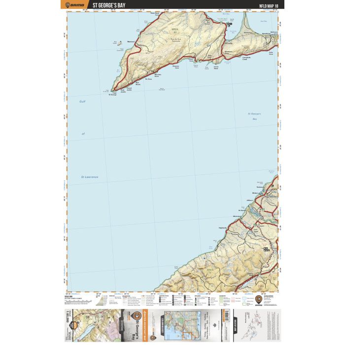 NLNL18 St George's Bay - Newfoundland and Labrador Topo | Stanfords