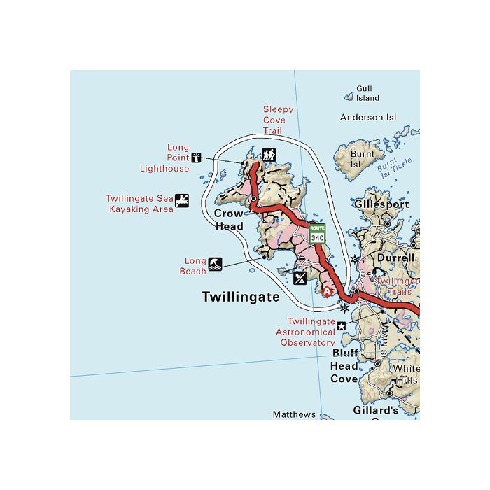 NLNL52 Twillingate - Newfoundland and Labrador Topo | Stanfords