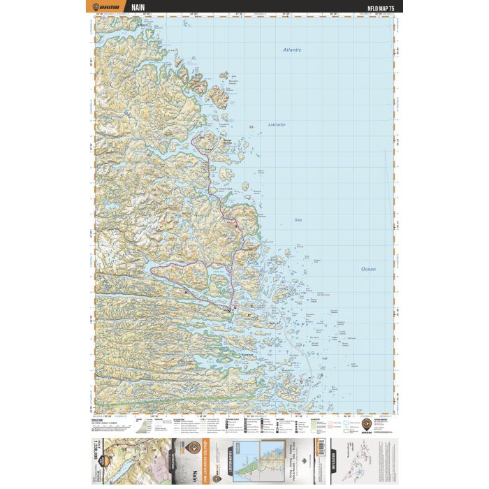 NLNL75 Nain - Newfoundland and Labrador Topo | Stanfords