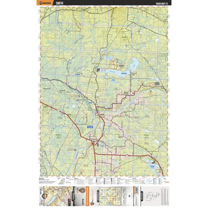 NOAB23 Smith - Northern Alberta Topo | Stanfords
