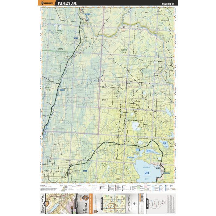 NOAB64 Peerless Lake - Northern Alberta Topo | Stanfords