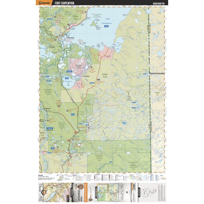 NOAB90 Fort Chipewyan - Northern Alberta Topo | Stanfords