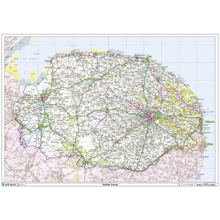 Norfolk County Map | Stanfords