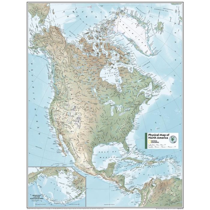 North America Physical - Atlas of the World, 11th Edition - Compact ...