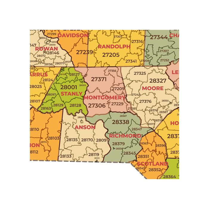North Georgia Zip Code Map