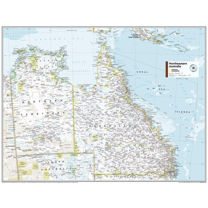 Northeastern Australia - Atlas of the World, 11th Edition | Stanfords