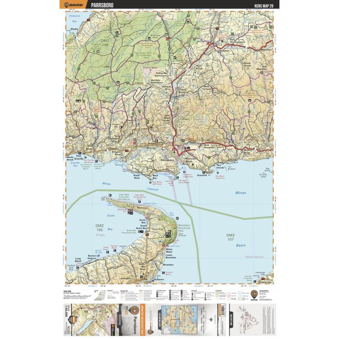 NSNS29 Parrsboro - Nova Scotia Topo | Stanfords