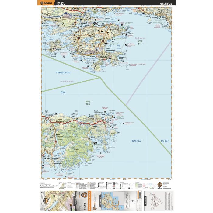 NSNS36 Canso - Nova Scotia Topo | Stanfords
