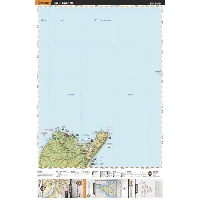 NSNS54 Bay St Lawrence - Nova Scotia Topo | Stanfords