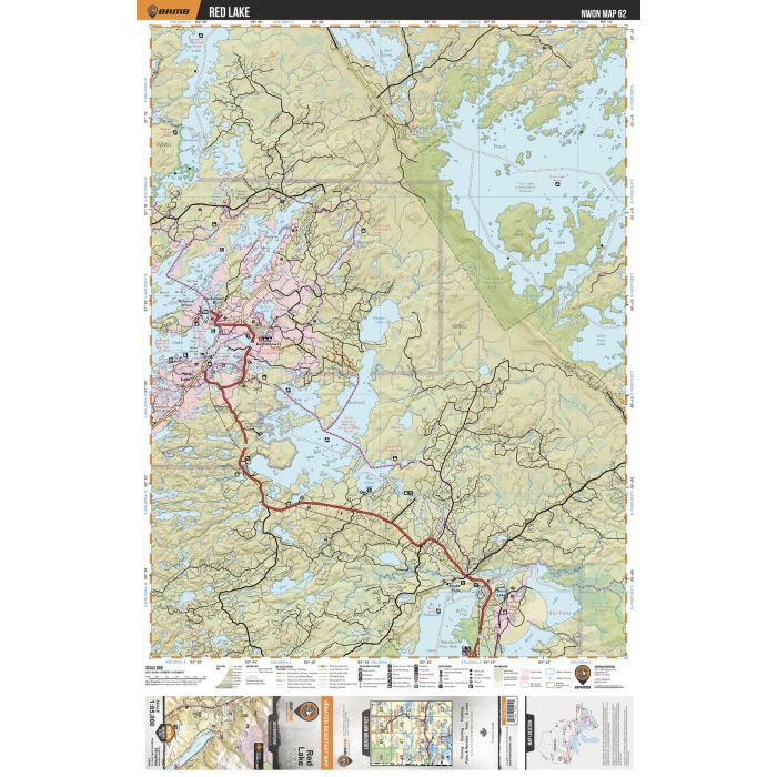 NWON62 Red Lake - Northwestern Ontario Topo | Stanfords
