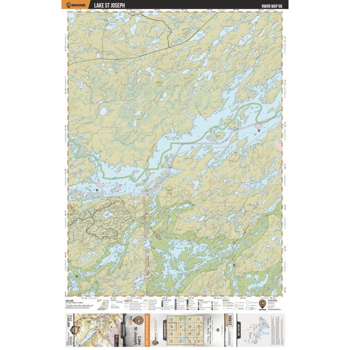 NWON66 Lake St Joseph - Northwestern Ontario Topo | Stanfords