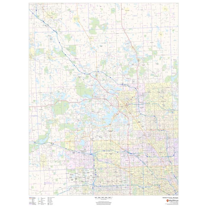 Oakland Mi Zip Code Map Water | Kansas Association Of Conservation