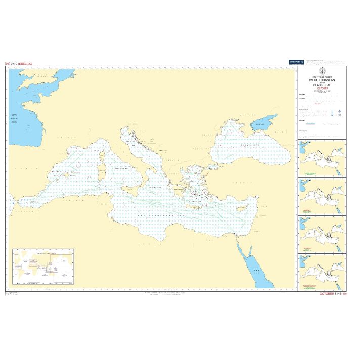Admiralty Routeing Chart 5146(10) - Mediterranean and Black Seas ...