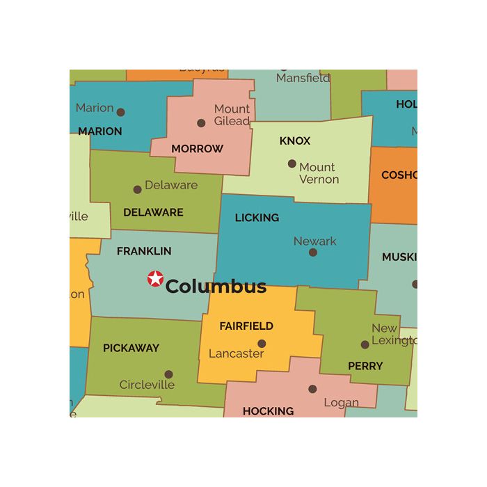 Ohio County Map With Cities And Zip Codes Grove City, Ohio ZIP Code