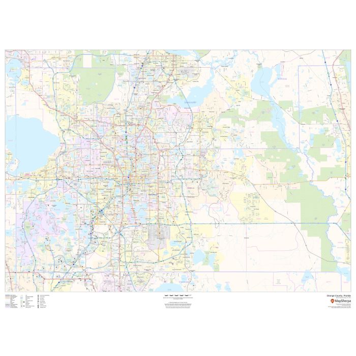 Orange County Fl Zip Code Map Orange County Florida ZIP Codes Map