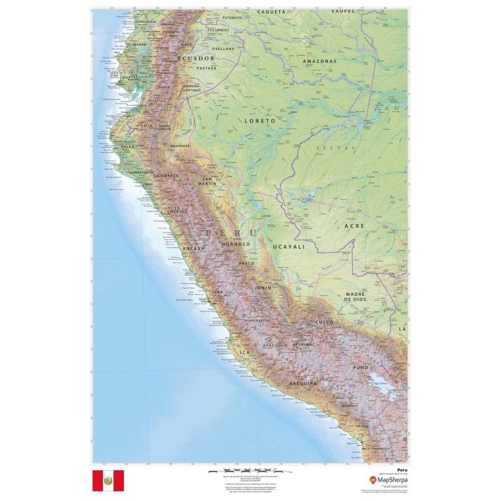 Peru Map | Stanfords