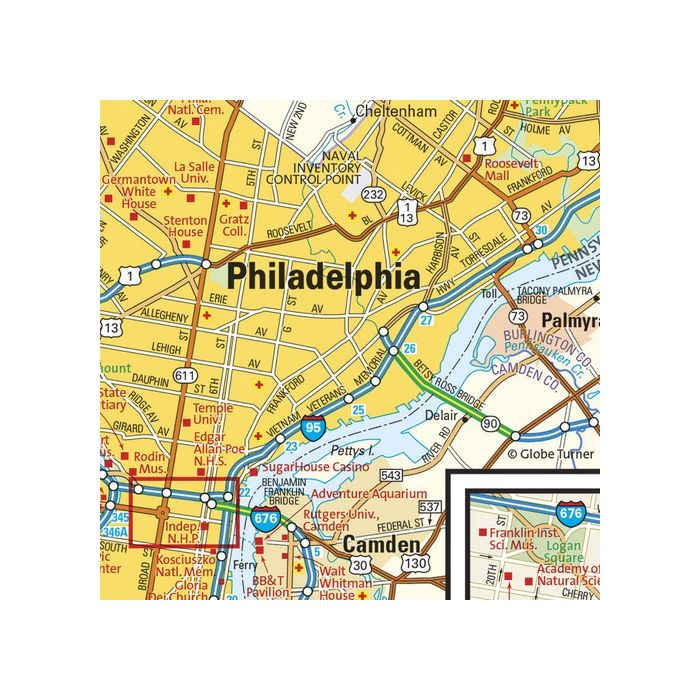 Philadelphia Pennsylvania State Map Historic City Map Philadelphia