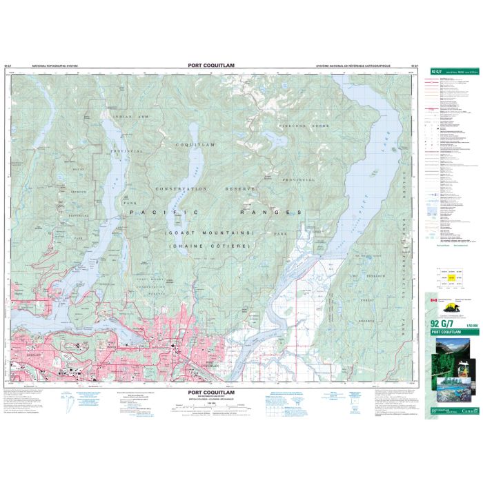 Port Coquitlam - 92 G/7 - British Columbia Map | Stanfords
