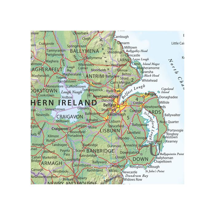 Northern Ireland Maps Northern Ireland Map Folder.: Geographicus Rare