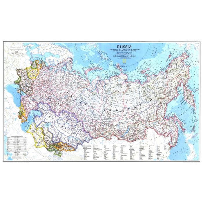 End Of Soviet Union Map