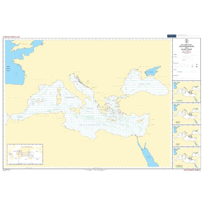 Admiralty Routeing Chart 5146(9) - Mediterranean and Black Seas ...