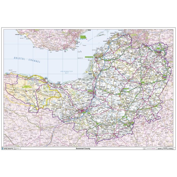 Somerset County Map | Stanfords