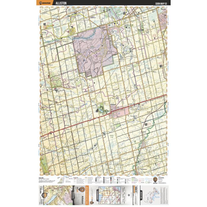 SOON53 Alliston - Southern Ontario Topo Map | Stanfords