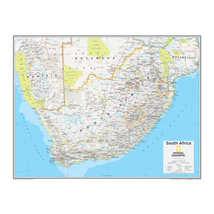 South Africa - Atlas of the World, 10th Edition Map | Stanfords