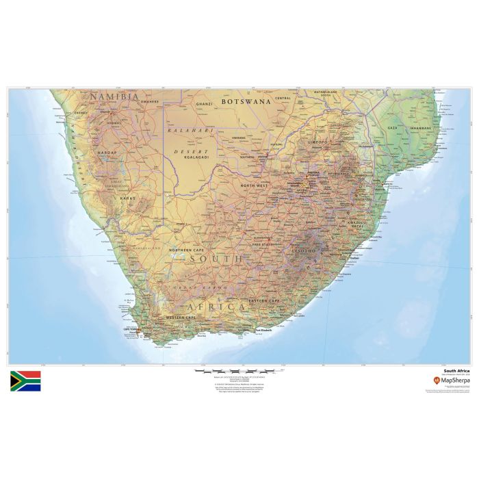Kalahari Desert Africa Map Map Of Southern Africa With The Location Of