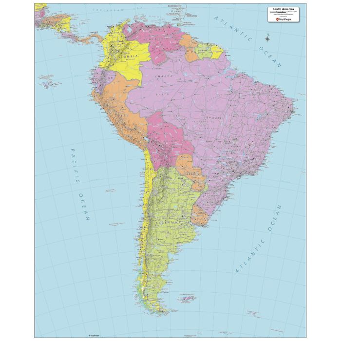 South America Political Map | Stanfords