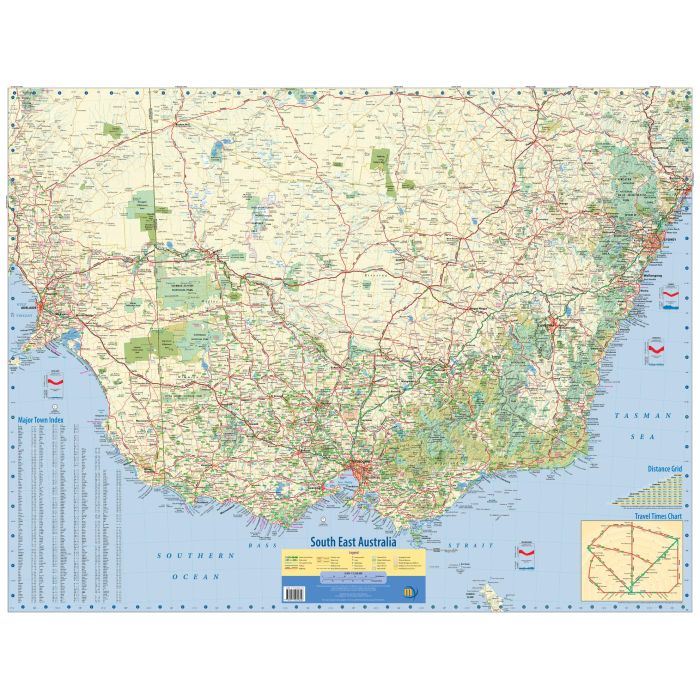 South-East Australia Wall Map | Stanfords