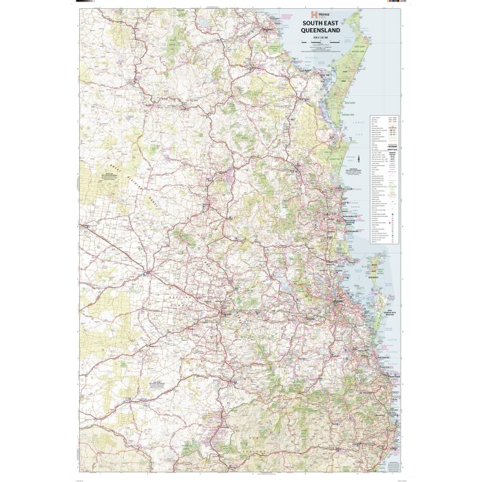 South East Queensland Wall Map | Stanfords