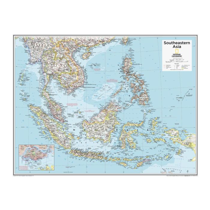 Southeastern Asia - Atlas of the World, 10th Edition Map | Stanfords