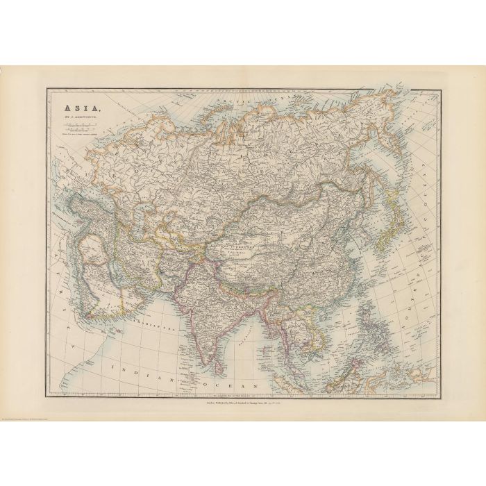 Stanford's Folio Asia Map, by J. Arrowsmith (1884) Map | Stanfords