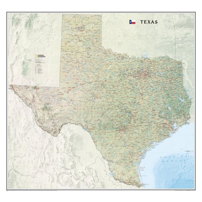 Texas Map | Stanfords