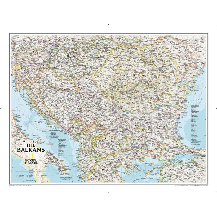 The Balkans Classic Map | Stanfords