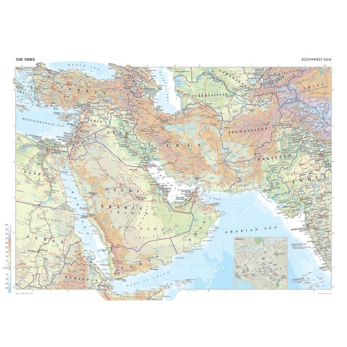 Map Of North And South West Asia Map Southwest Asia: Climate And