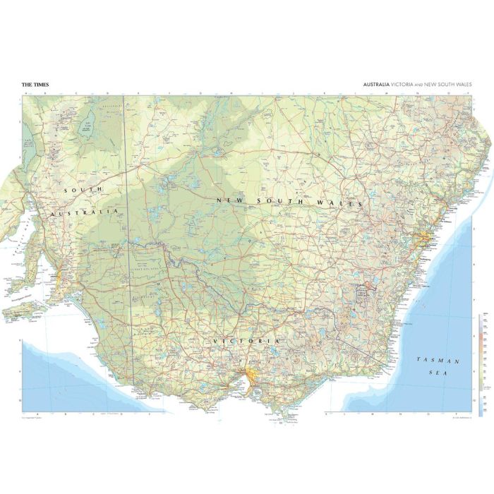 The Times Map of Australia: Victoria and New South Wales - Compact ...